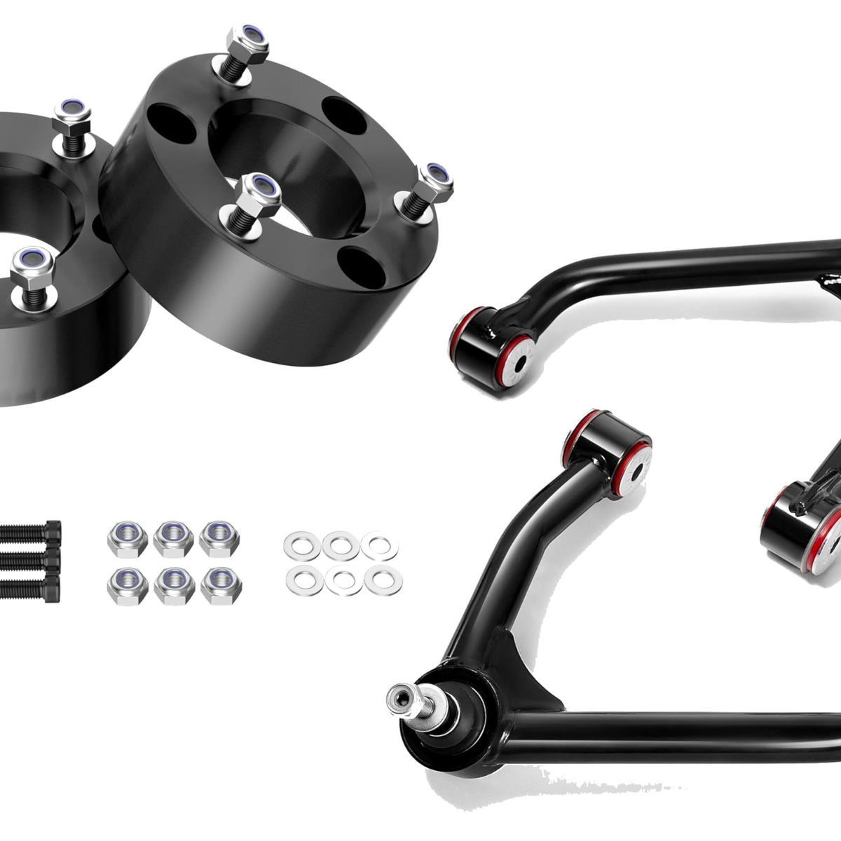 Richeer 3" Leveling Lift Kit & 2-4" Upper Control Arms For with Ball J