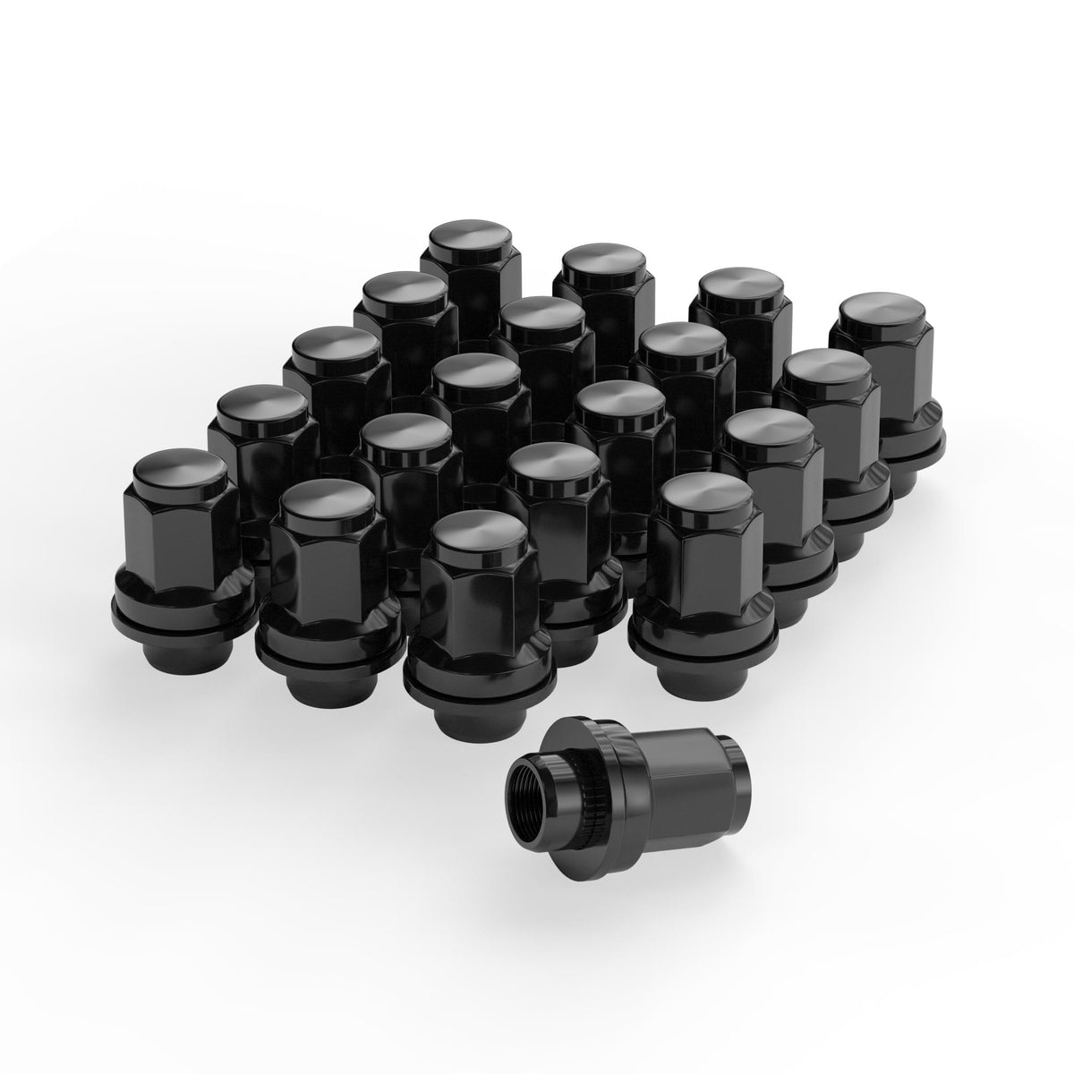 Richeer M14x1.5 Lug Nuts, 24PCS Bulge Acorn, Closed End for Trucks & S
