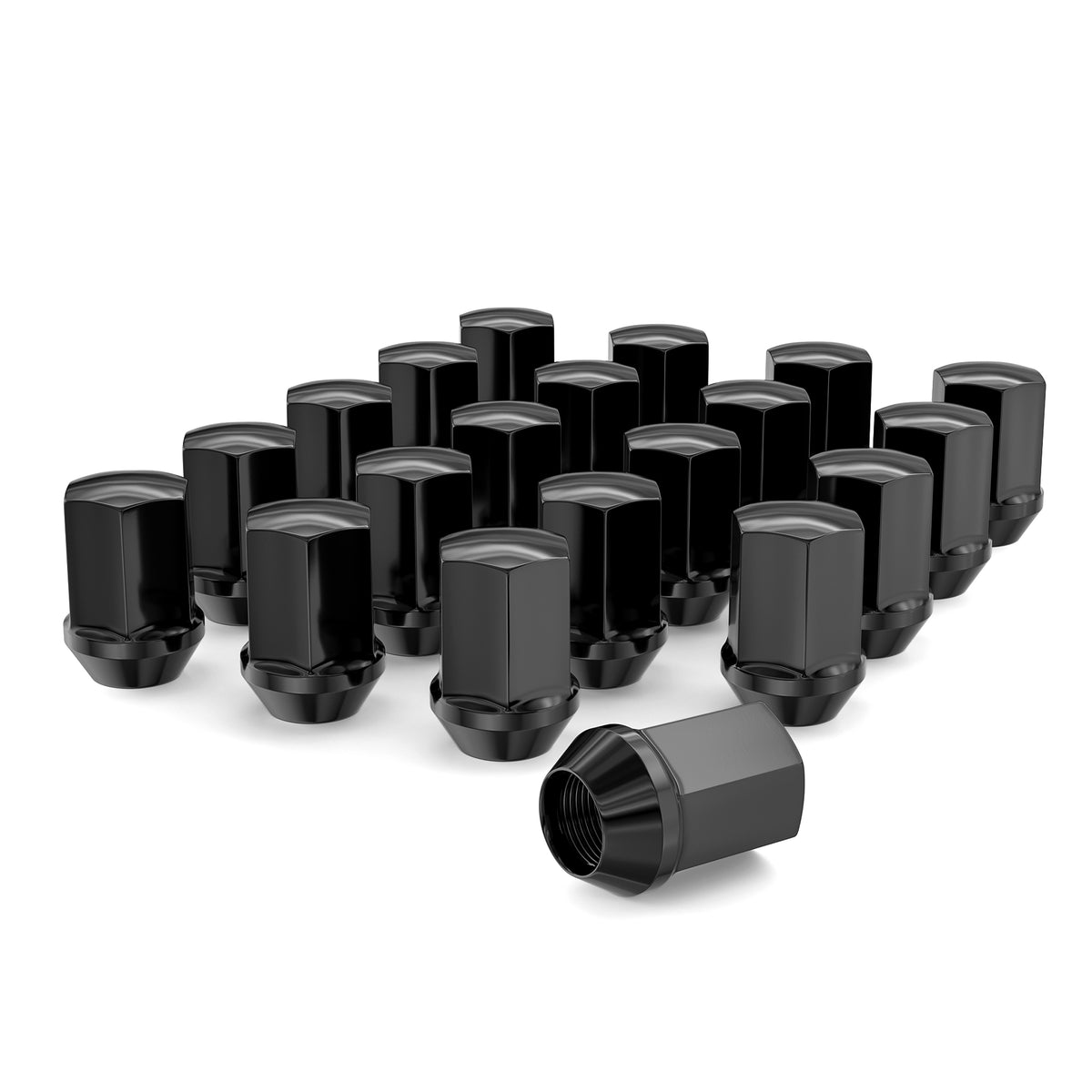 Richeer 9/16-18 Lug Nuts, 20PCS Bulge Acorn, Closed End for Trucks & S