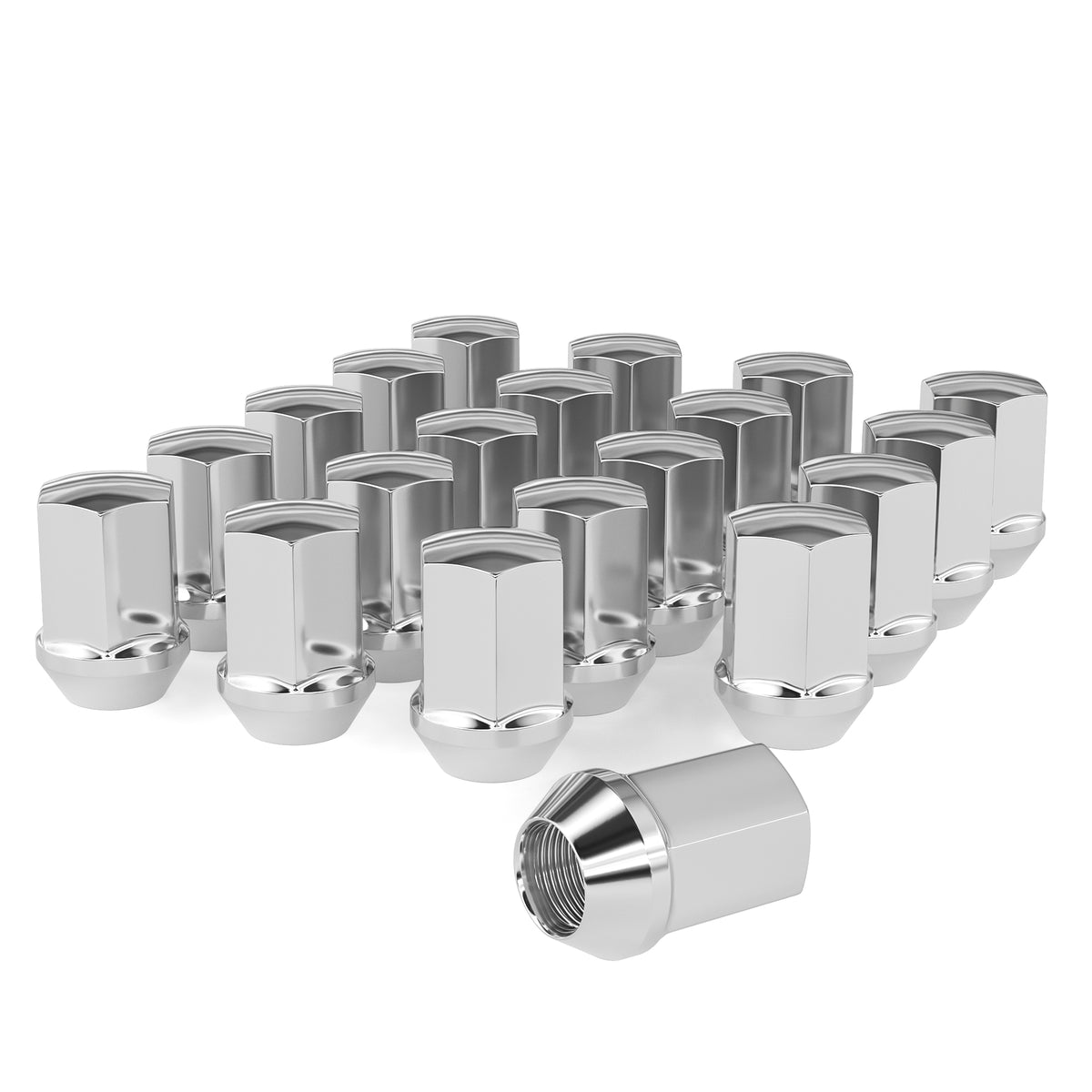 Richeer 9/16-18 Lug Nuts, 20PCS Bulge Acorn, Closed End for Trucks & S