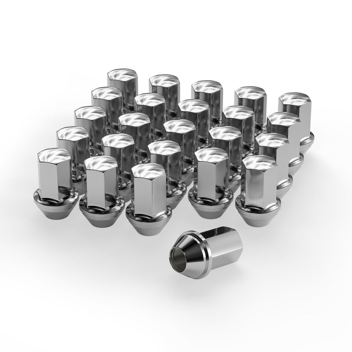 Richeer M14x1.5 Lug Nuts, 24PCS Bulge Acorn, Closed End for Trucks & S